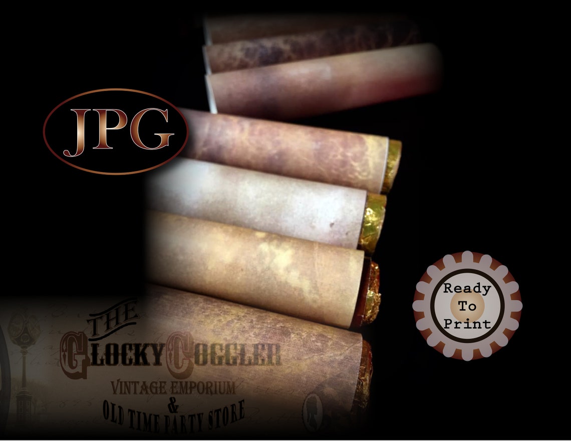 8 Cigar Wrap Papers on 2 Printable JPGs Prohibition | Etsy