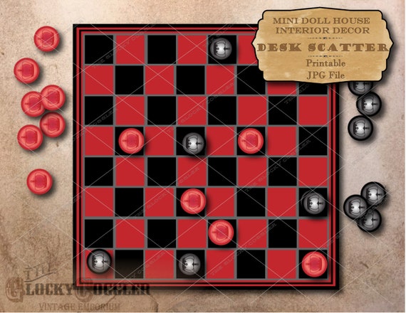 Printable Checkers Pieces