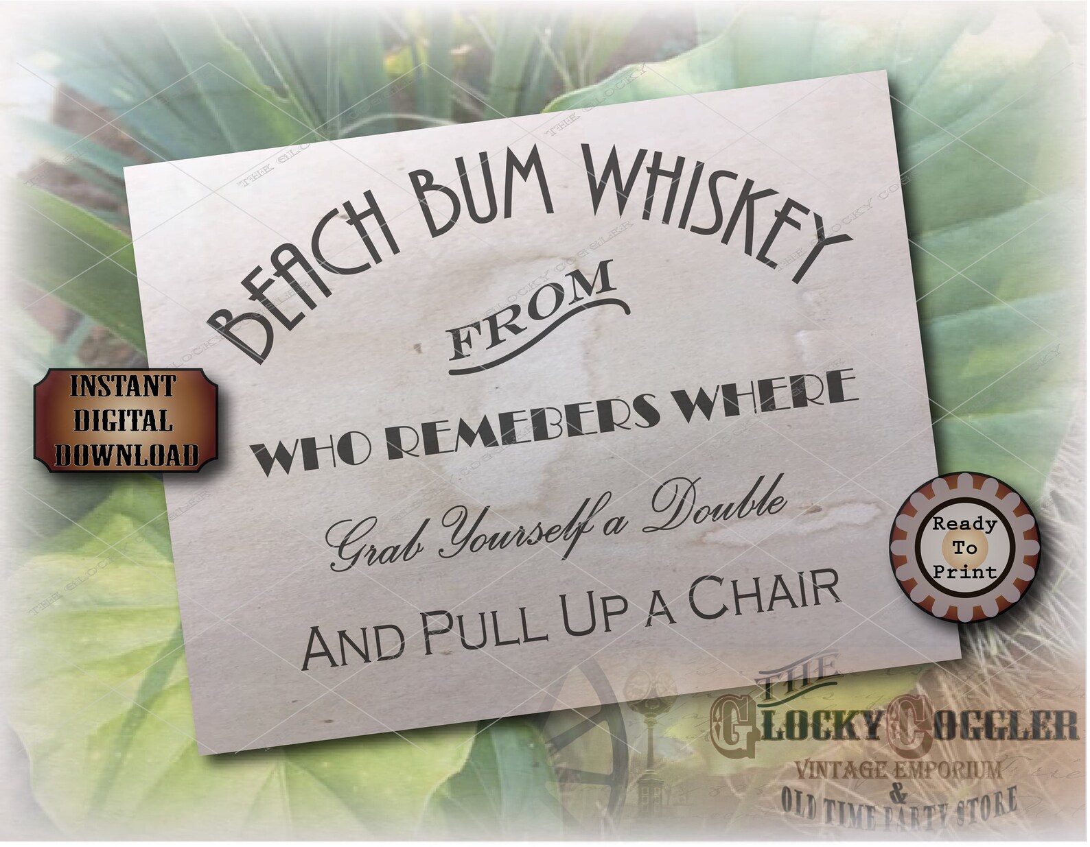 5 Island Style Prohibition Era Crate Label Printables | Etsy