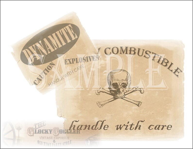 Mine ESCAPE ROOM Explosives Crate Labels Printable Pdf Files | Etsy