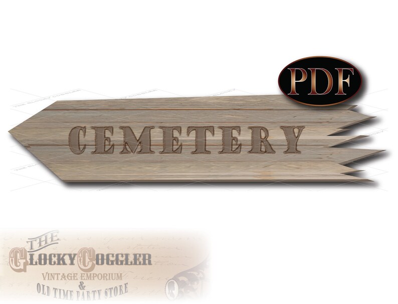 Wild West Town Directional Signs Printable 5 Life Size - Etsy