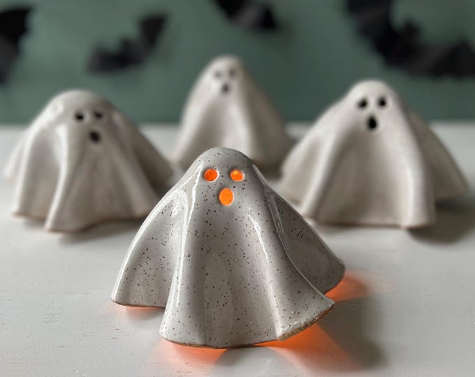Halloween Ghost Tea Light Candle Holder - Etsy