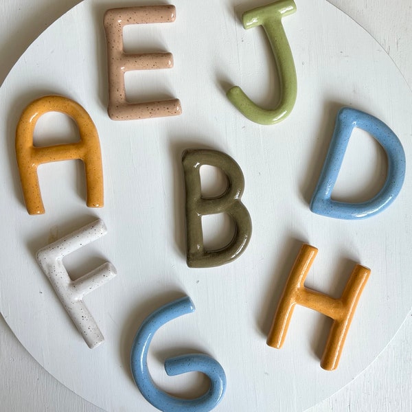 Ceramic Letters - Etsy