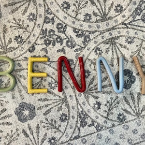 Ceramic Letters - Custom Name Sign - Nursery Name - Wall Words - Etsy