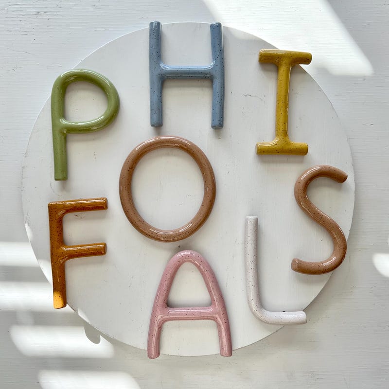 Ceramic Letters - Etsy