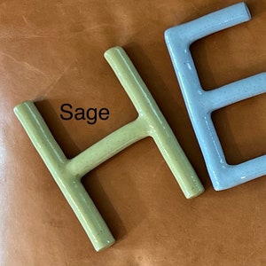 Ceramic Letters - Custom Name Sign - Nursery Name - Wall Words - Etsy