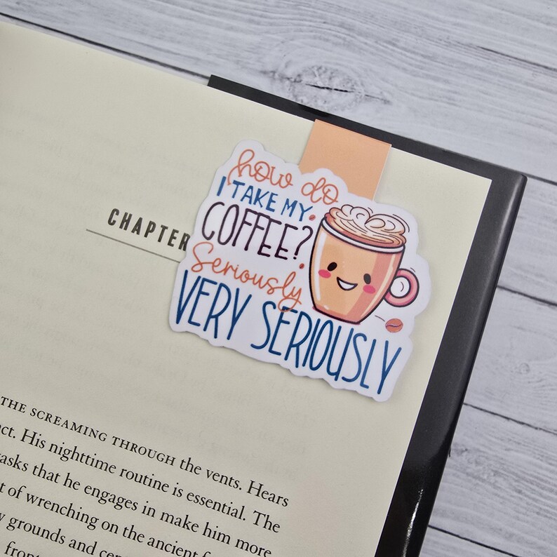 Coffee Magnetic Bookmarks – Practical Page Holders | Perfect for Books ...