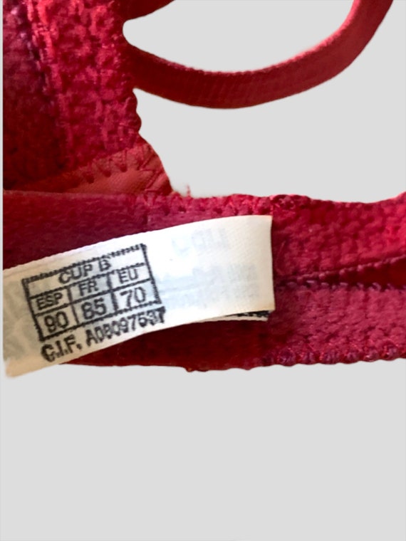 90s Christian Dior satin bra, Dior maroon lingerie, D… - Gem