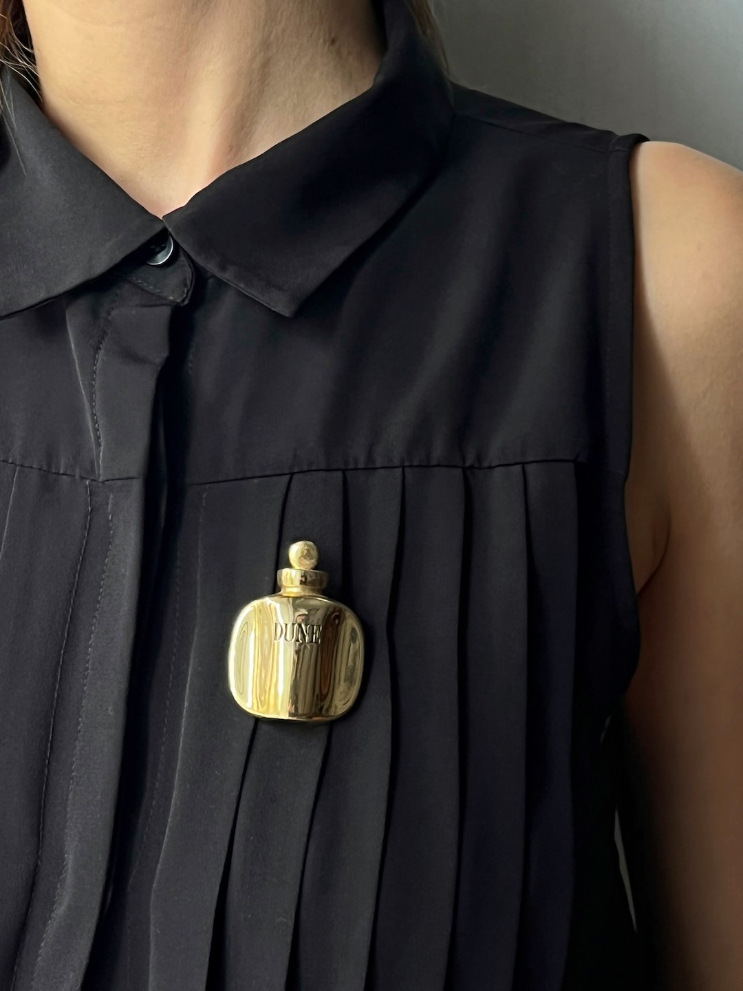 90s Dior Dune Perfume Brooch / Christian Dior Brooch / Perfume Bottle ...