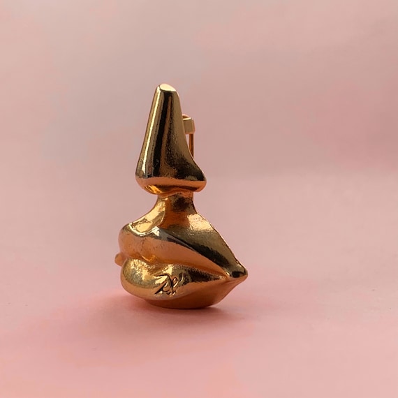 Vintage SALVADOR DALI Nose Lips Brooch Dali Aphrodite… - Gem