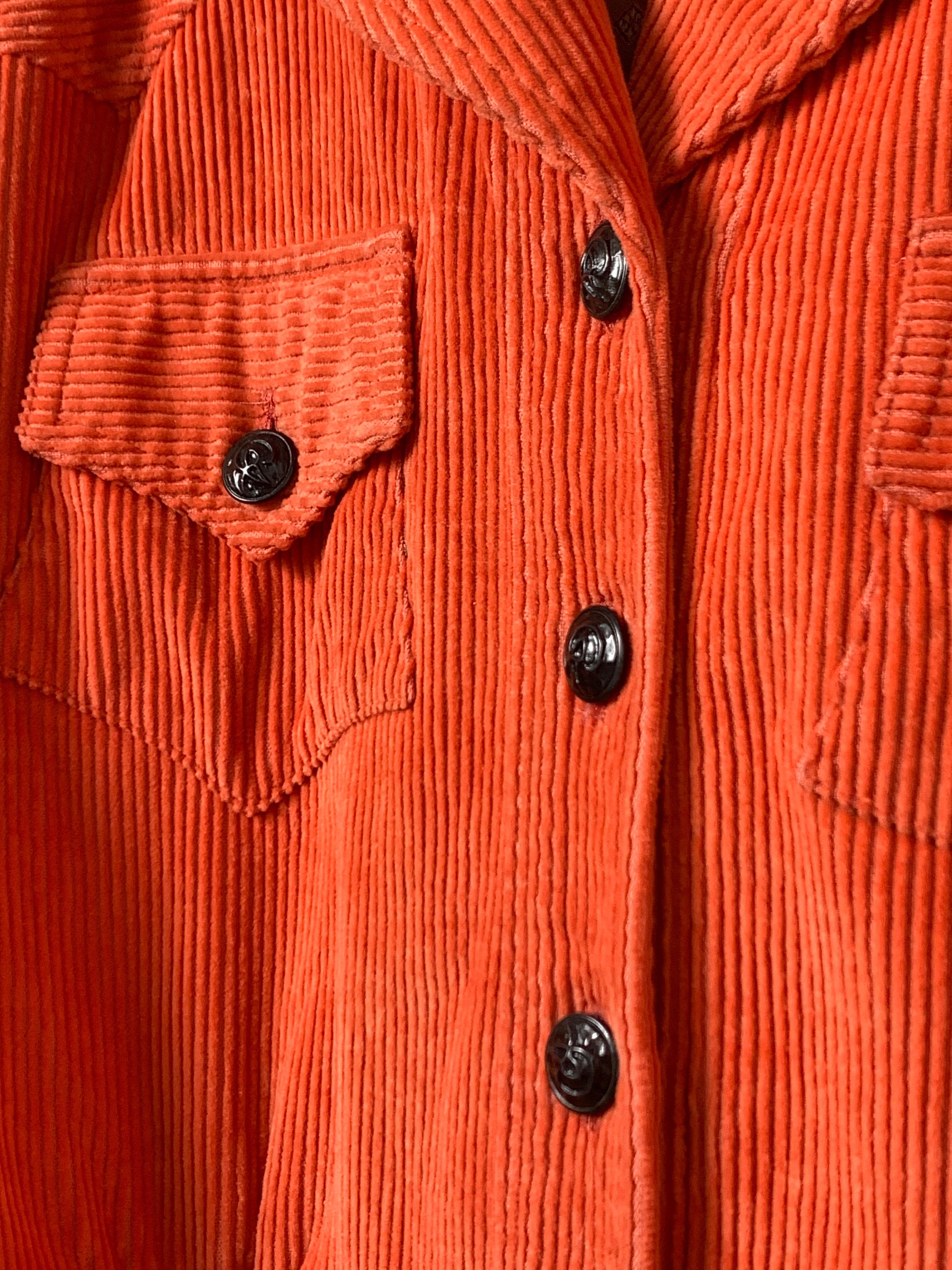 90s Christian Lacroix Corduroy Blazer, Carrot Red Velvet Jacket, French Designer Blazer, Lacroix ...