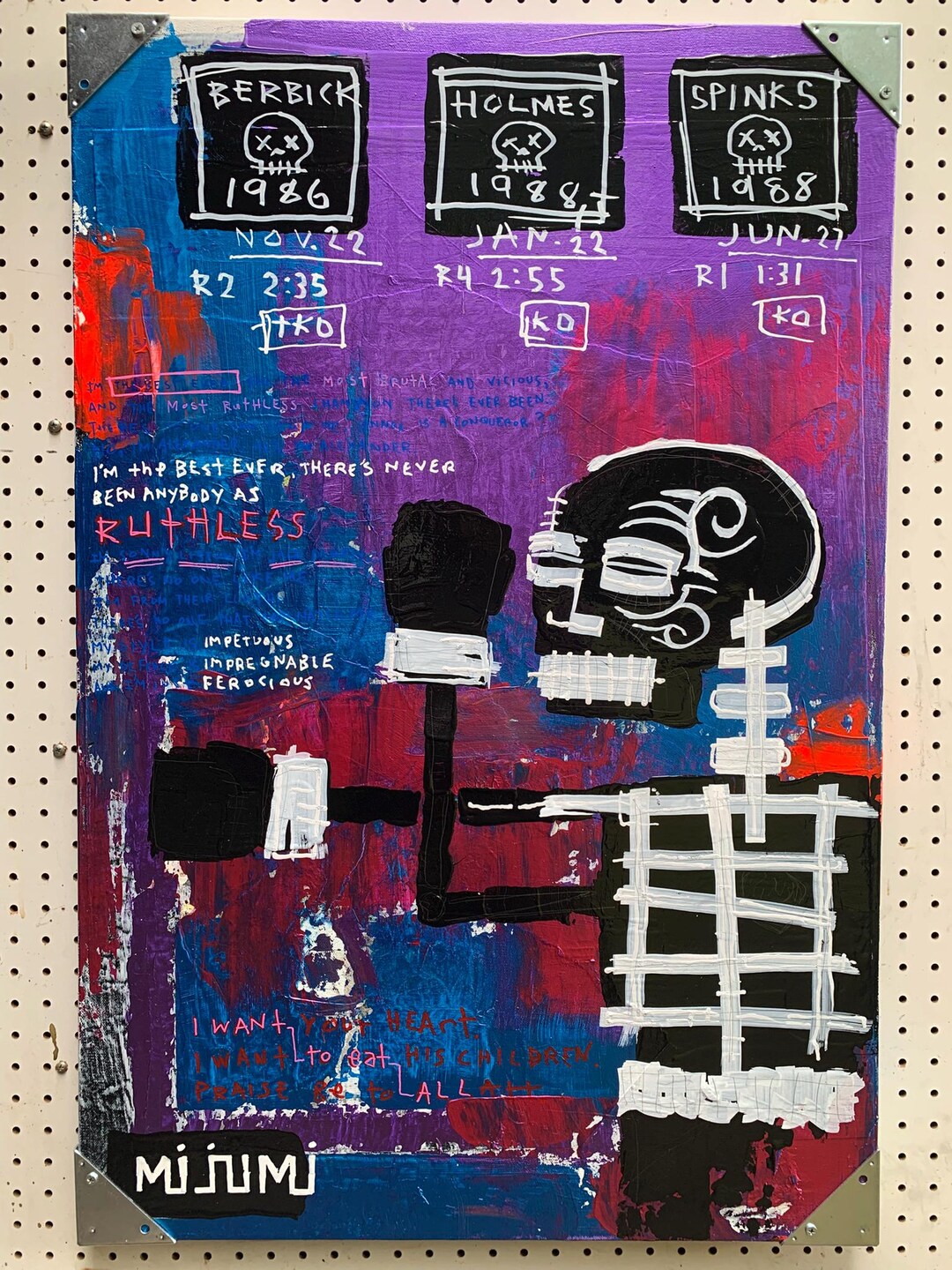 Mike Tyson Boxing Art: Neo-expressionist Mixed Media Painting - Etsy