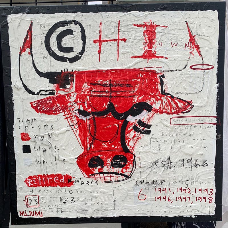 Chicago Teams Painting - Etsy