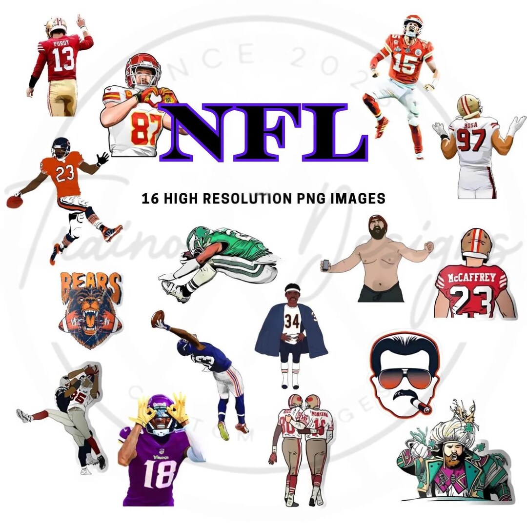 NFL Png, Digital Png, PNG Bundle, NFL Bundle - Etsy