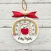 Personalized Teacher Rainbow Christmas Ornament / Teacher Gift ...