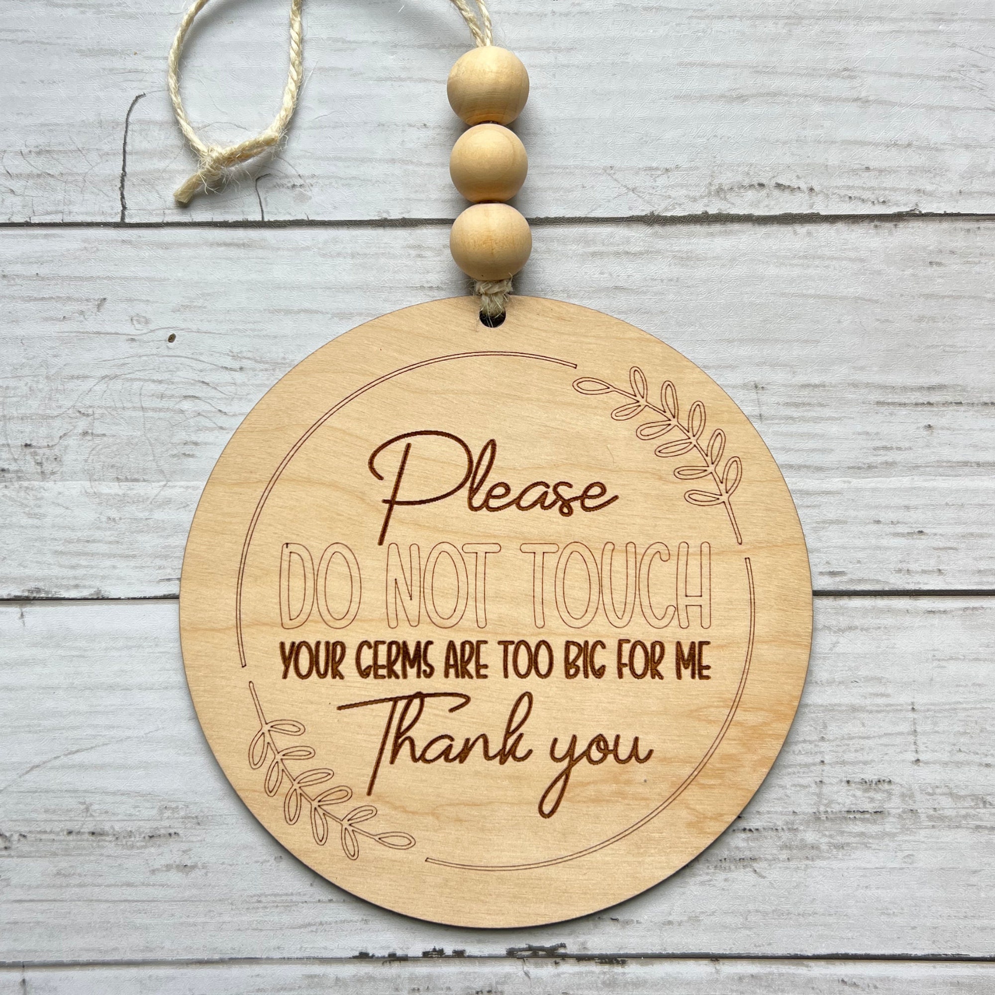 Please Do Not Touch Baby Hanging Sign Sign for Newborn Baby Hospital ...