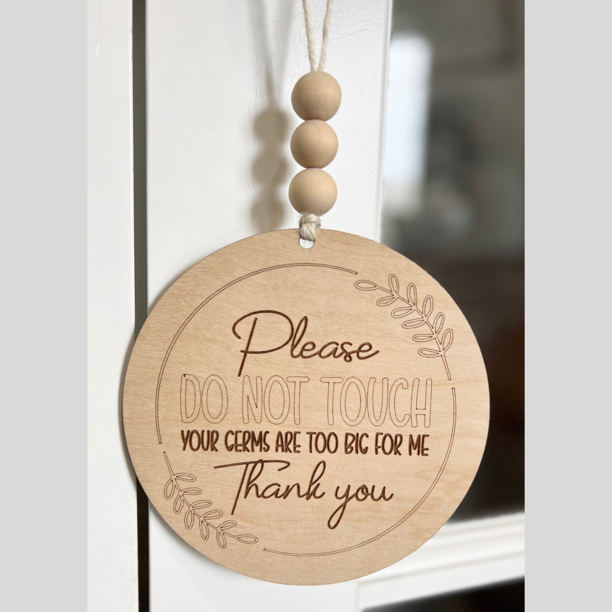 Please Do Not Touch Baby Hanging Sign Sign for Newborn Baby Hospital ...