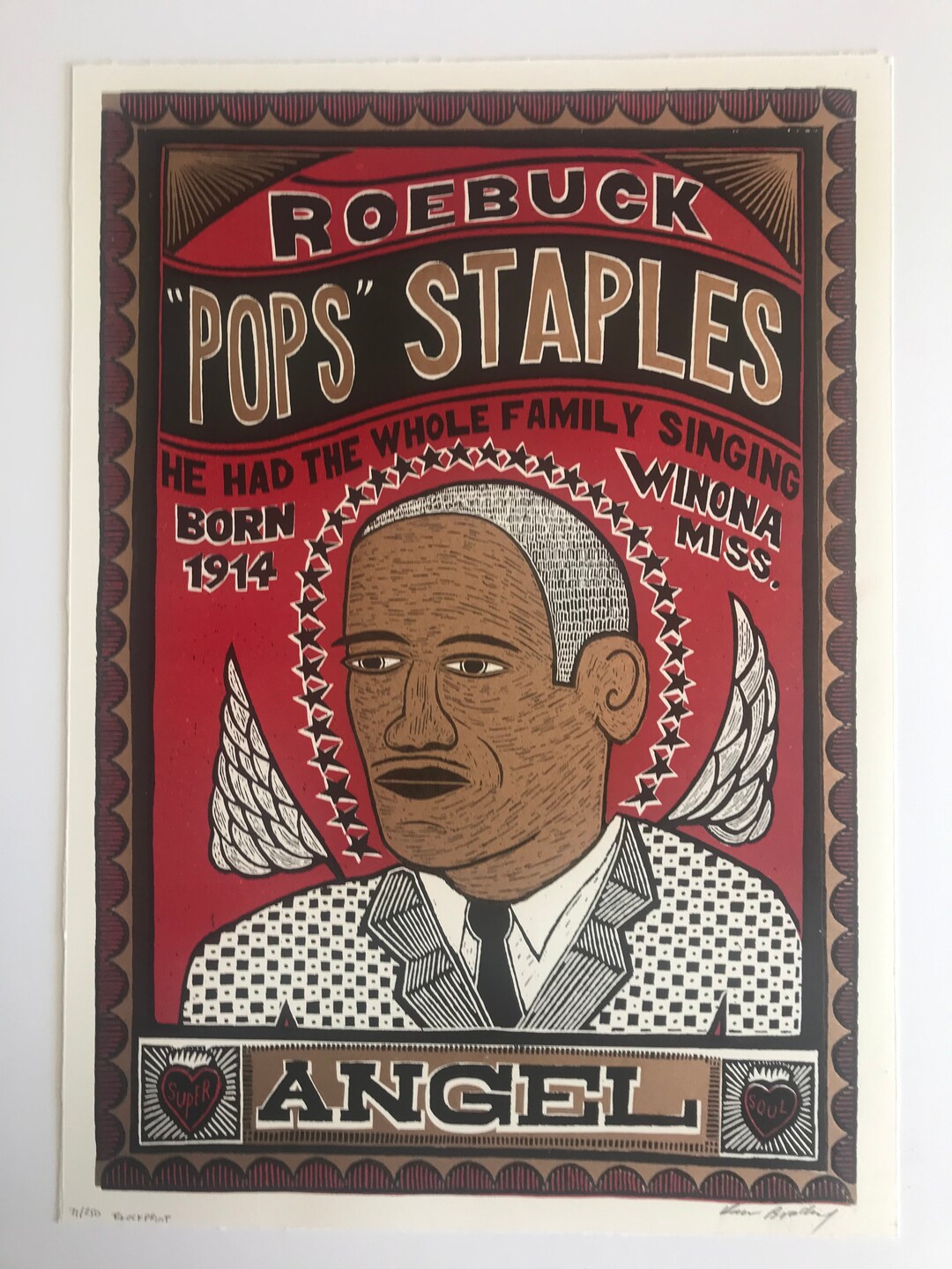 Pops Staples Limited Edition Print on Arches Fine Art Paper - Etsy