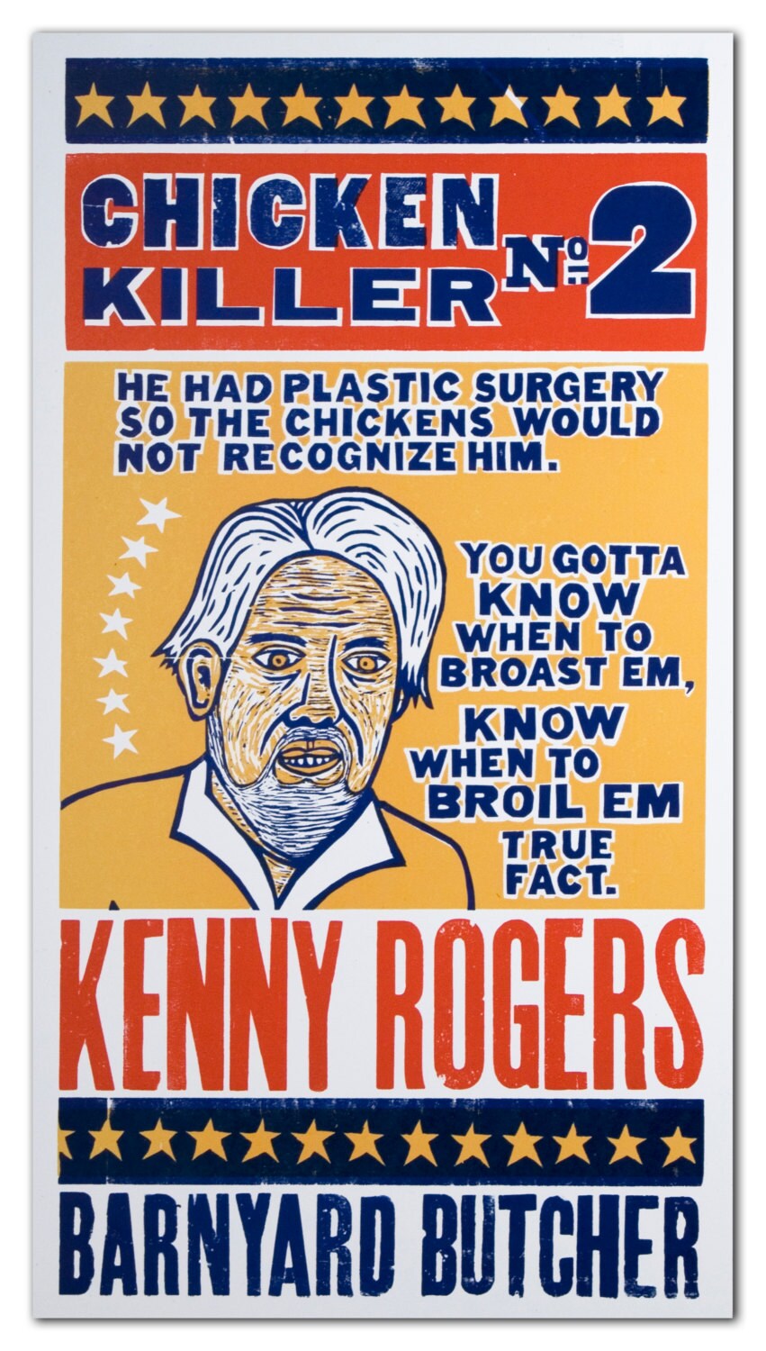 Kenny Rogers Barnyard Butcher | Etsy