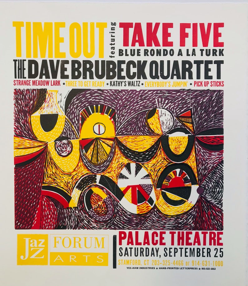 Dave Brubeck - Time Out / Take Five - Fine Art Edition Print - Etsy