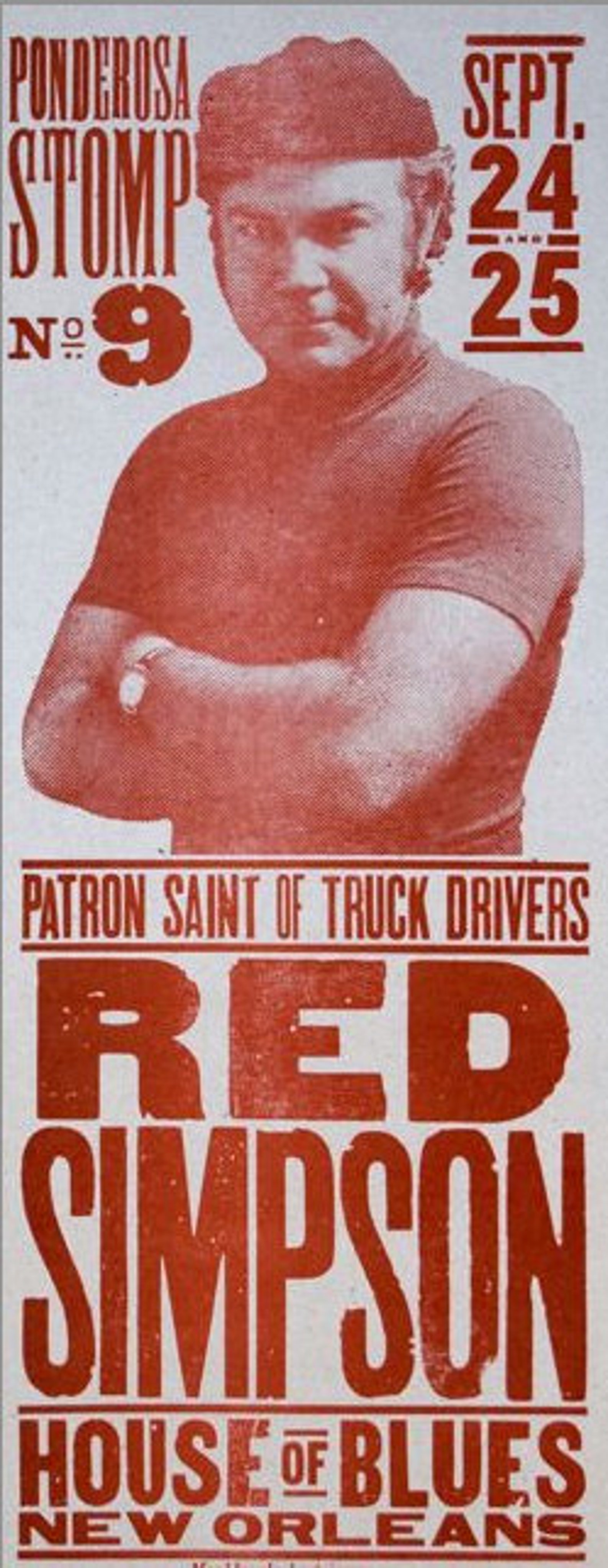 Red Simpson Patron Saint of Truck Drivers House of Blues Poster - Etsy
