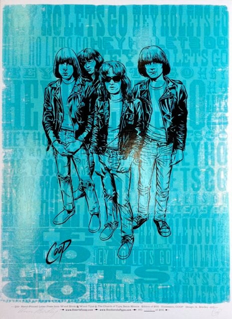 Hey Ho, Let's GO! Ramones, Illustration by COOP - Etsy