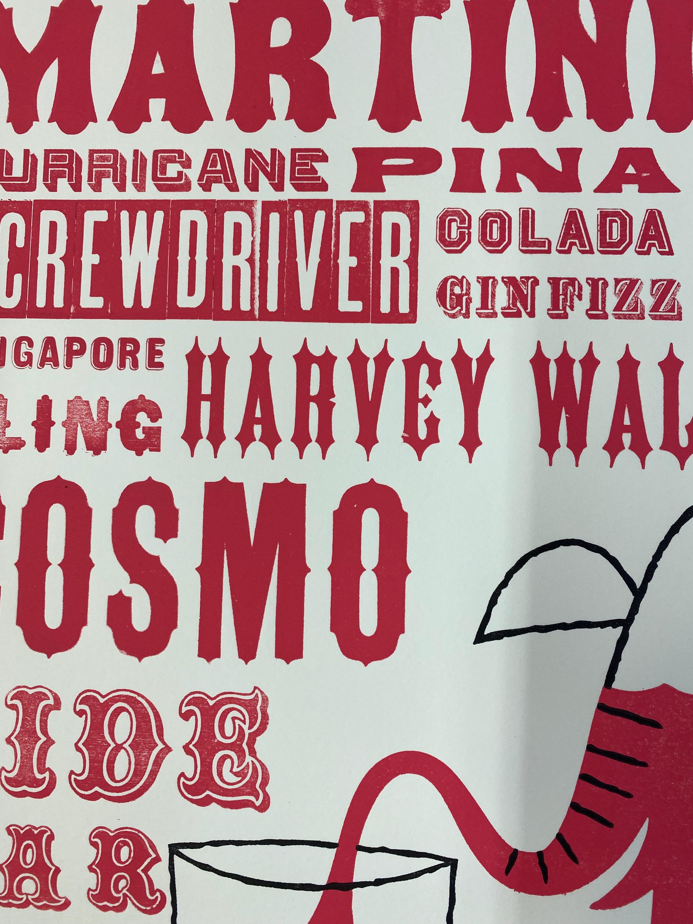 29 Drinks: SHAG X Church of Type = Pink Elephant - Etsy