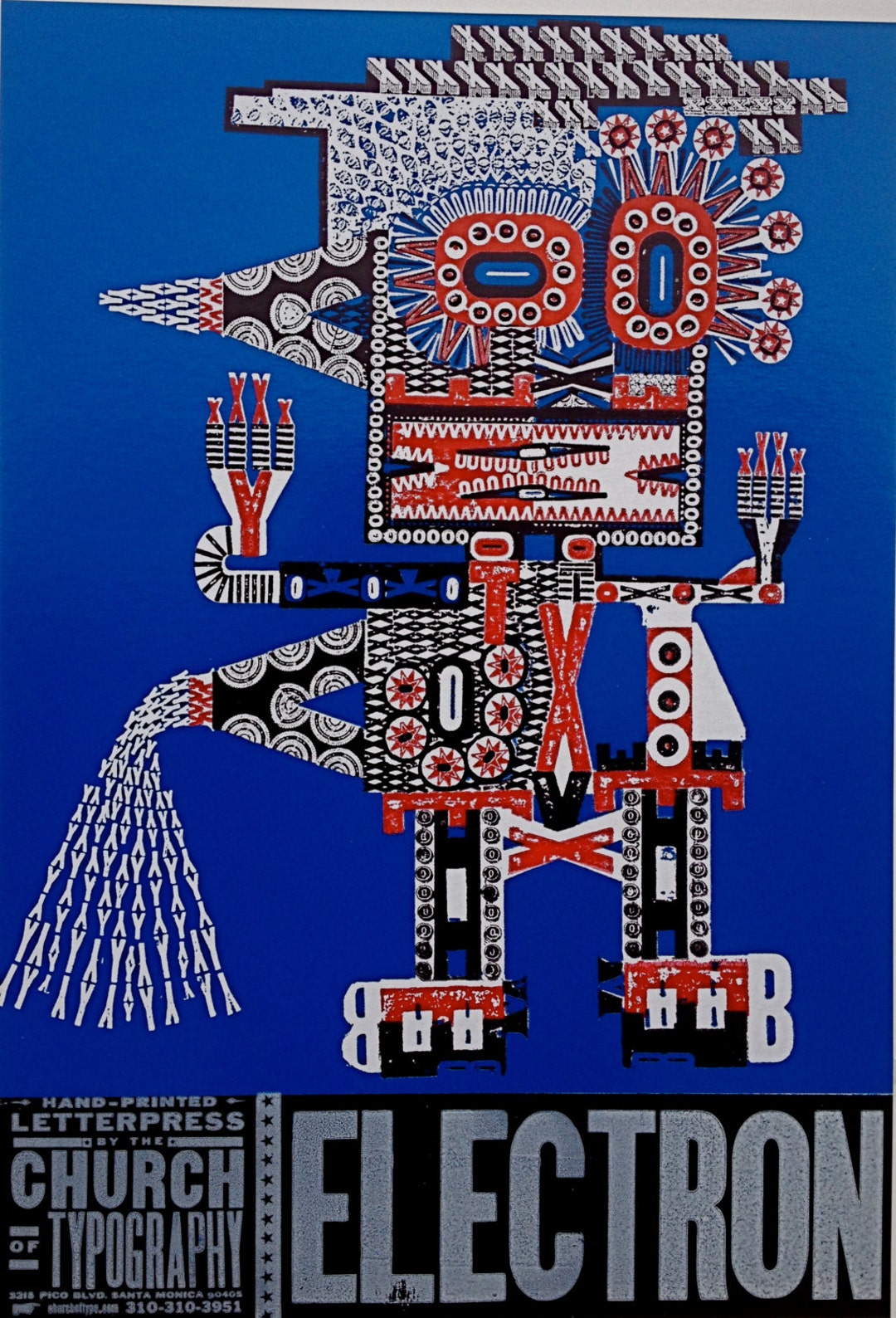 ROBOT - ELECTRON, Letterpress Print, Limited Edition, 15.75" X 23" - Etsy