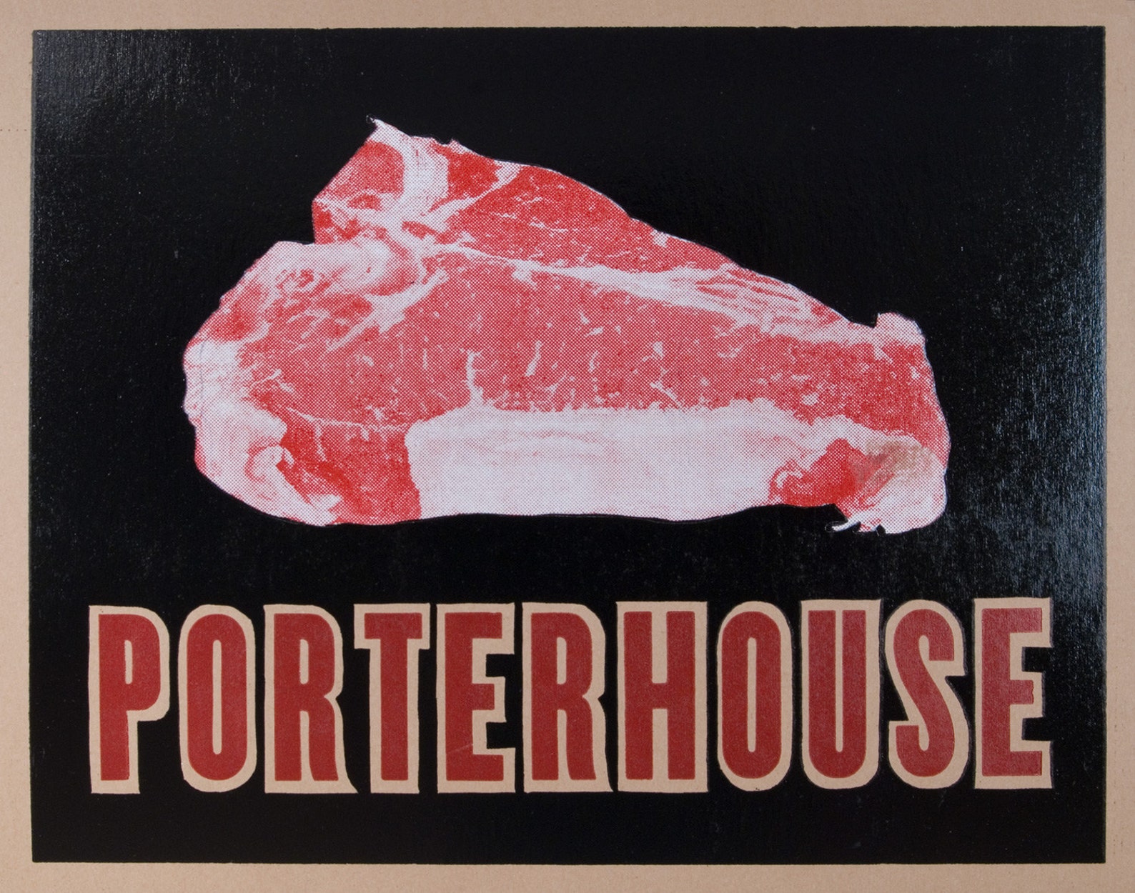 PORTERHOUSE the Meat Series Hand Printed Letterpress Poster - Etsy