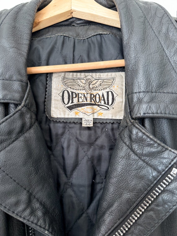 Vintage Open Road Fringe Leather Jacket - Gem