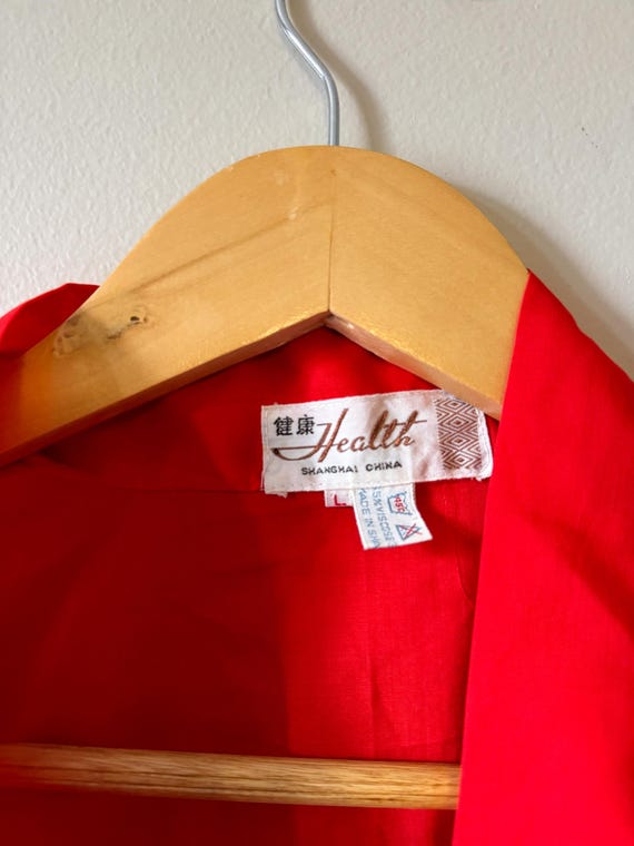 Vintage Embroidered Red Robe - Gem