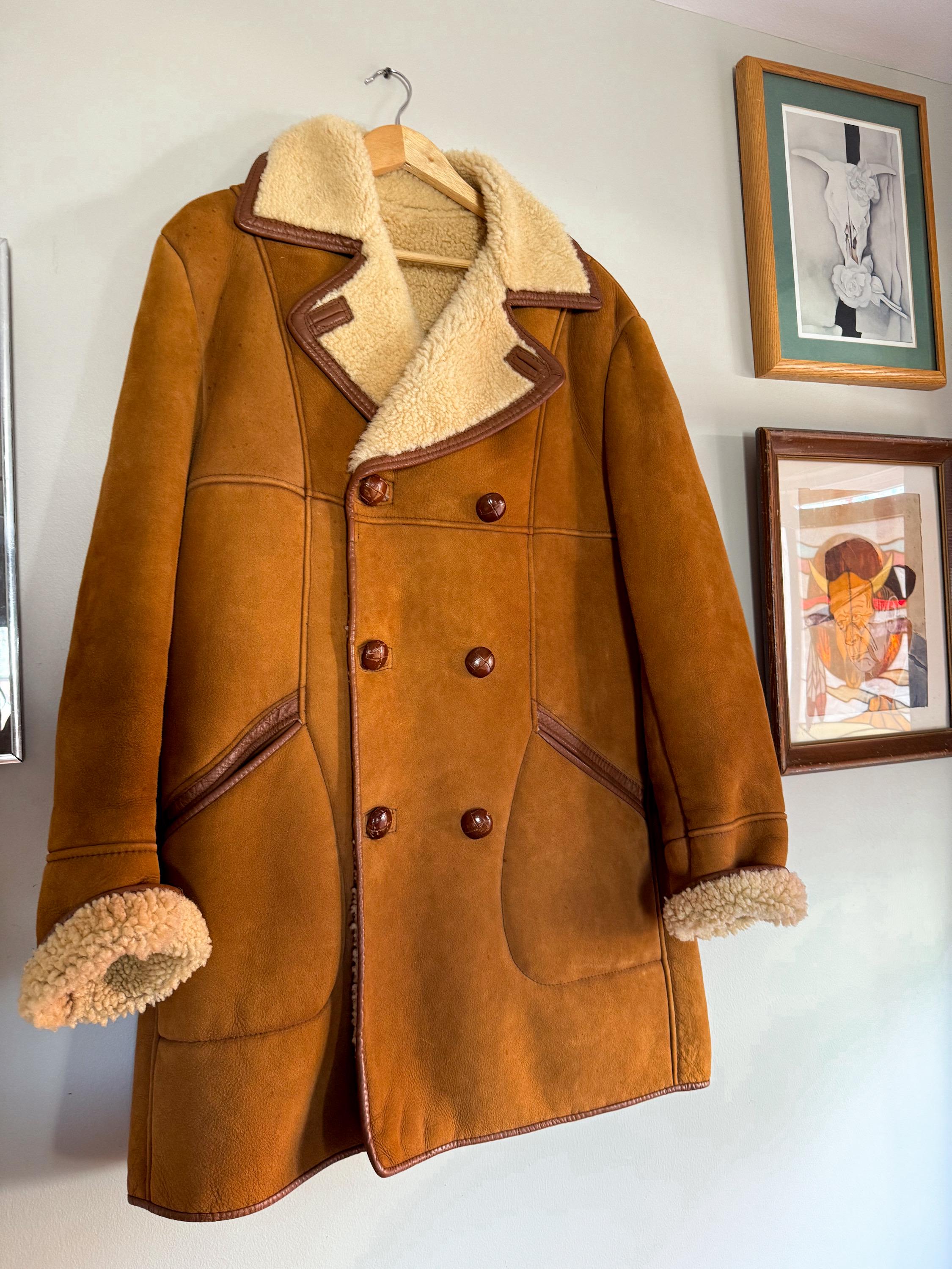 Vintage Sheepskin Shearling Jacket - Etsy