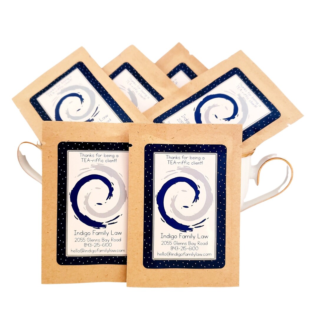Add Your Logo Personalized Tea Bag Party Favor, Custom Business ...
