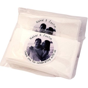 Wedding Tissues Packs for Guests, Happy Tears Wedding Tissues Pack ...