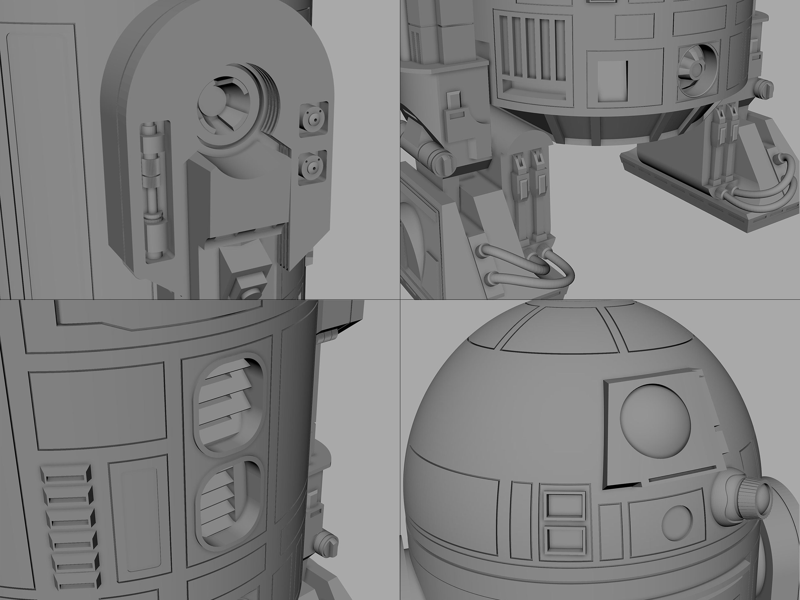 1:6 Scale R2-D2 Digital Print Files. - Etsy