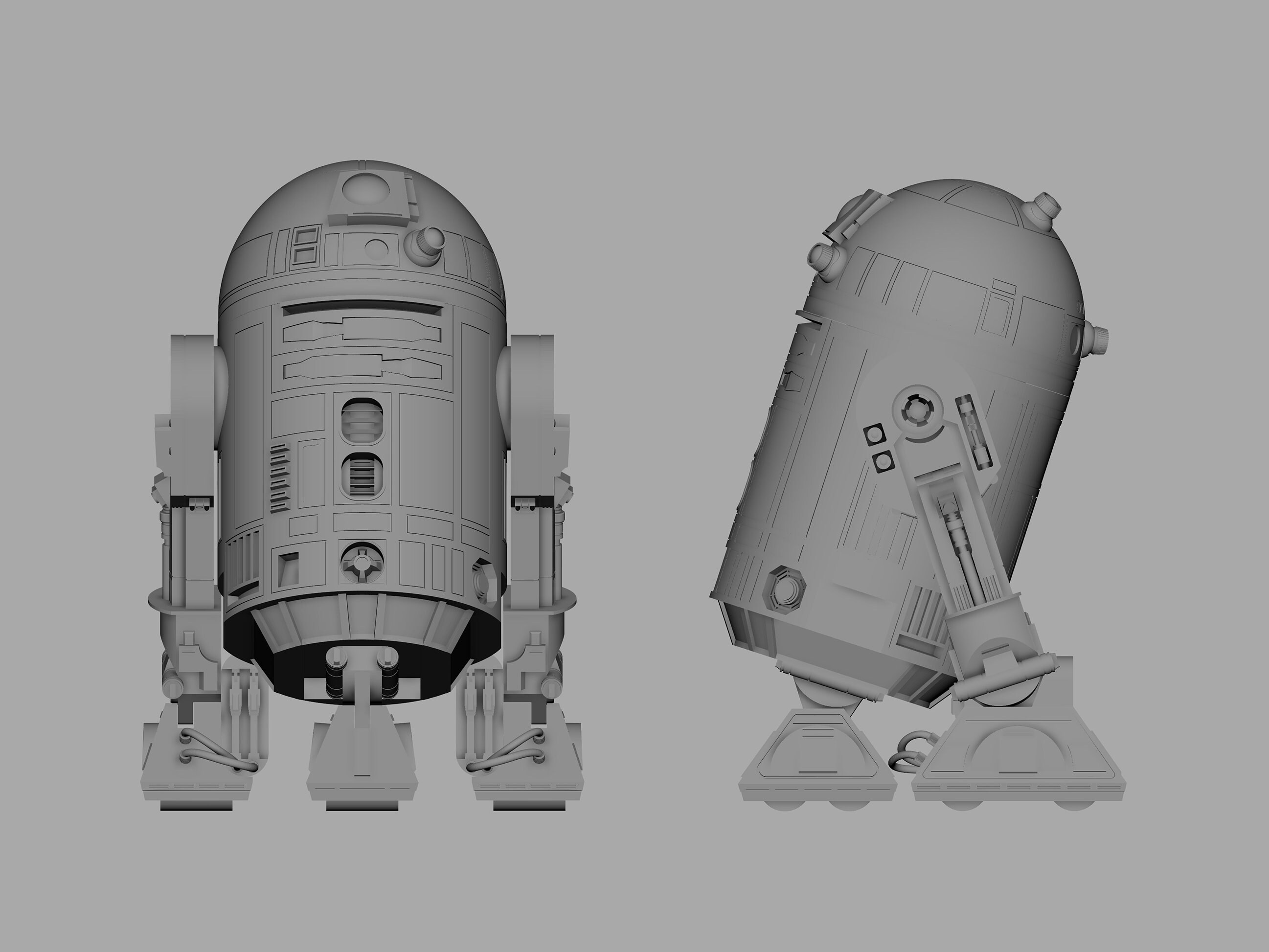1:6 Scale R2-D2 Digital Print Files. - Etsy