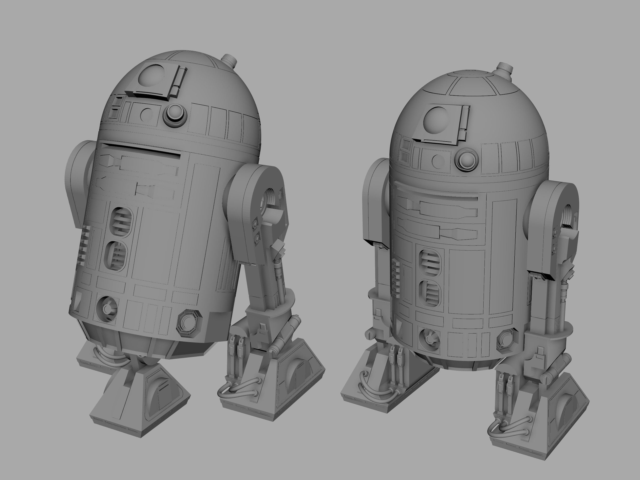 1:6 Scale R2-D2 Digital Print Files. - Etsy