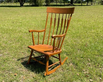 SOLD Nichols and Stone 'boston Rocker' Rocking Chair - Etsy