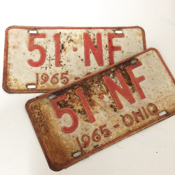 1965 License Plates - Etsy