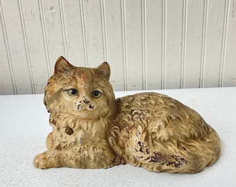 Early 20th Century Cast Iron Fireside Cat by Hubley - Etsy