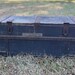 Vintage Carpenters Box, Black Toolbox, Metal Straps, Industrial Box ...