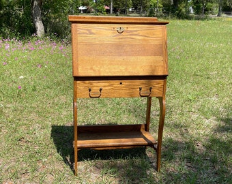 Antique Secretary Desk Mission Craftsman Style Furniture | Etsy