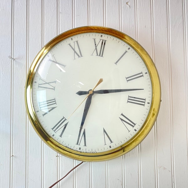 Vintage United Electric Clock - Etsy