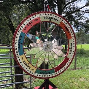 CARNIVAL Wheel, Antique Gambling Wheel, 1800s Movie Prop, Wheel of ...