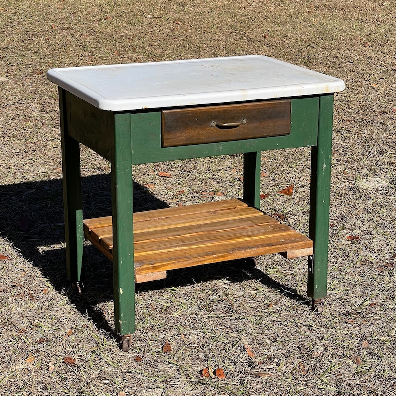 Primitive Work Table - Etsy