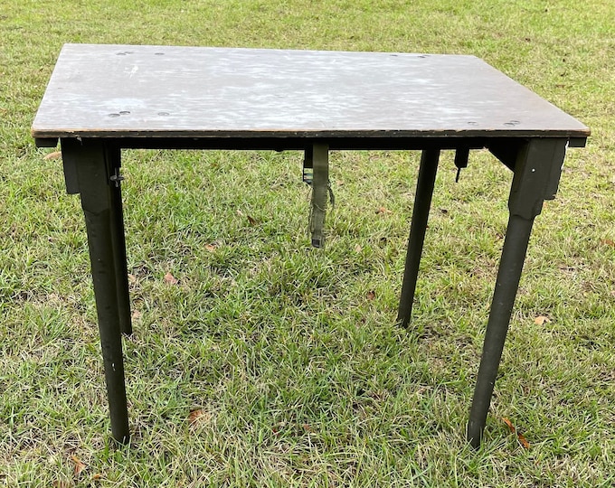 Military Table, Folding Military Field Table, USA Central Supply ...