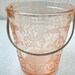 Fostoria Pink Ice Bucket, Vintage Bar Ware, 1930s Glassware, Etched ...