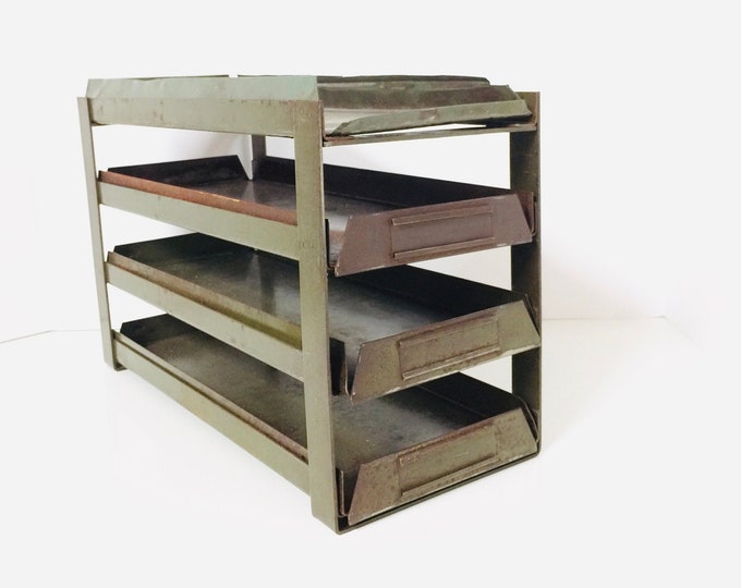 Vintage Metal Drawer, Military Parts Tray, Military Drawer Box, Drawer ...