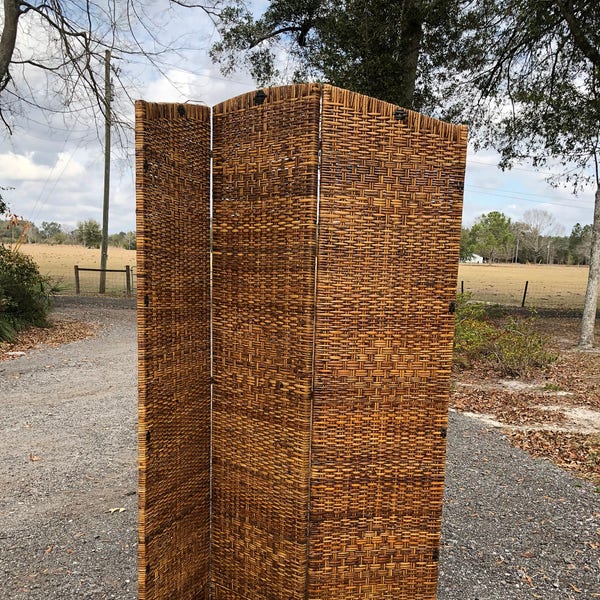 Wicker Divider Screen - Etsy