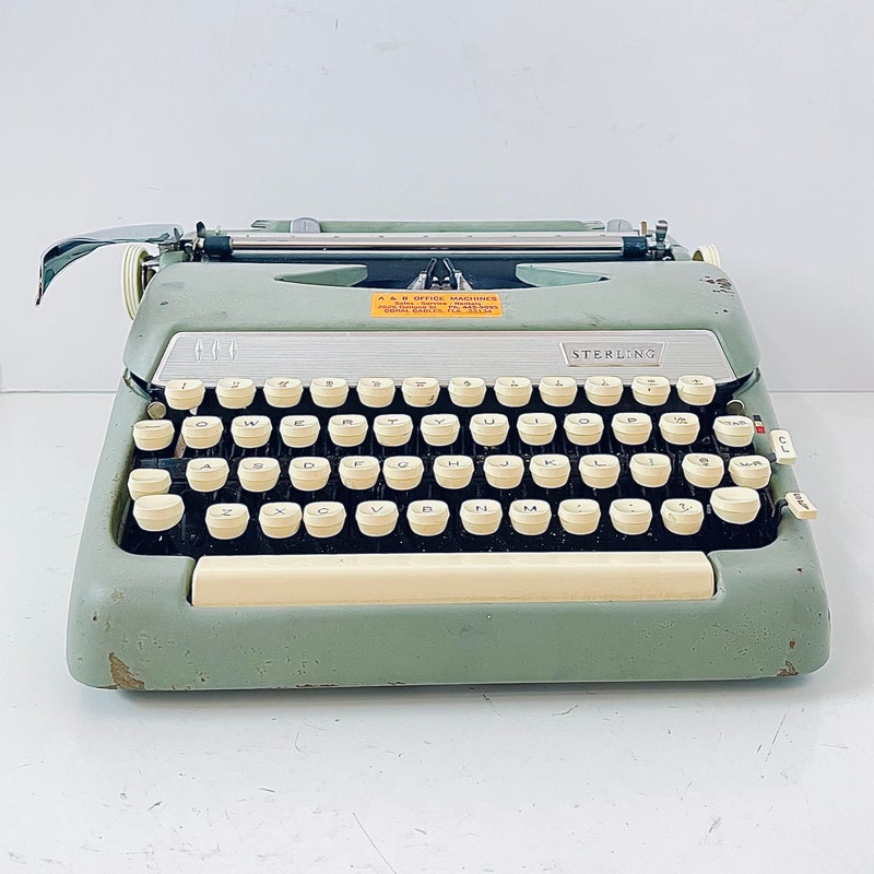 White Typewriter Key - Etsy